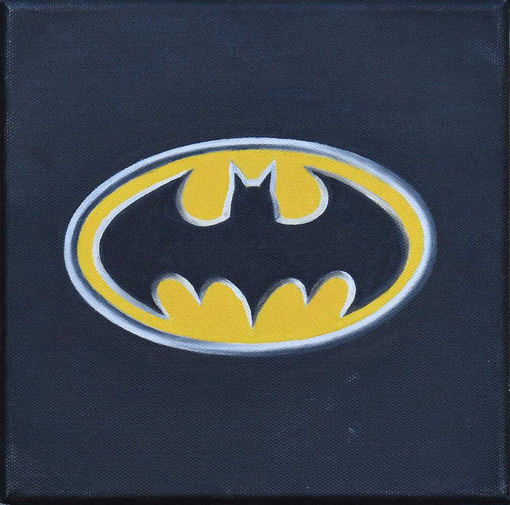BATMAN SUPERHERO-Kiki-Sterling-Gallery-comics-Andy-Habib-acrylic-canvas ...