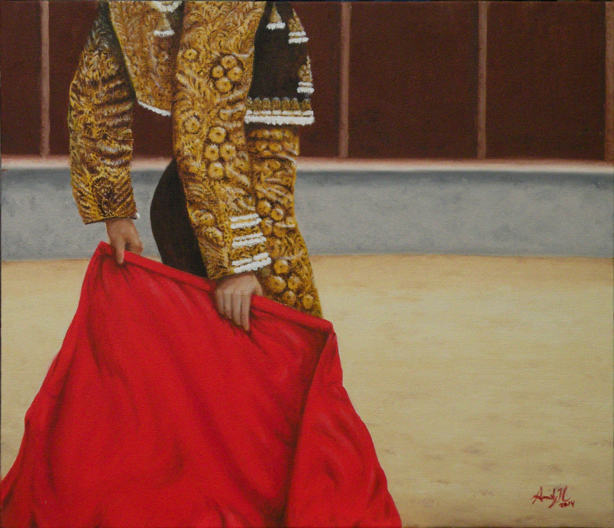 MATADOR / Original Canvas Painting - By Andy Habib