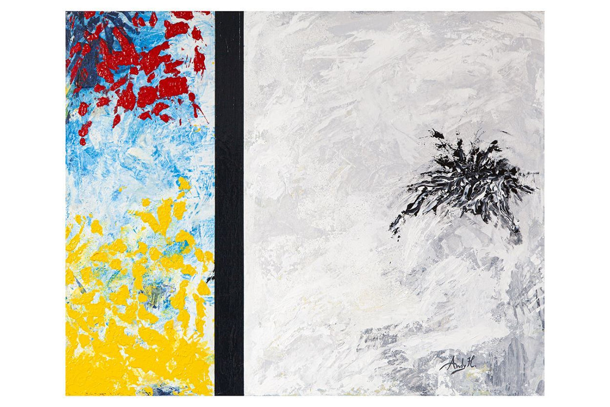 SPLASH / Original Canvas Painting - By Andy Habib